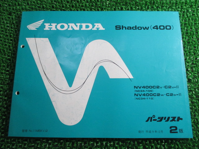 HONDA GENUINE USED Parts List Shadow400 Edition 2 624 19860 £2.49 ...